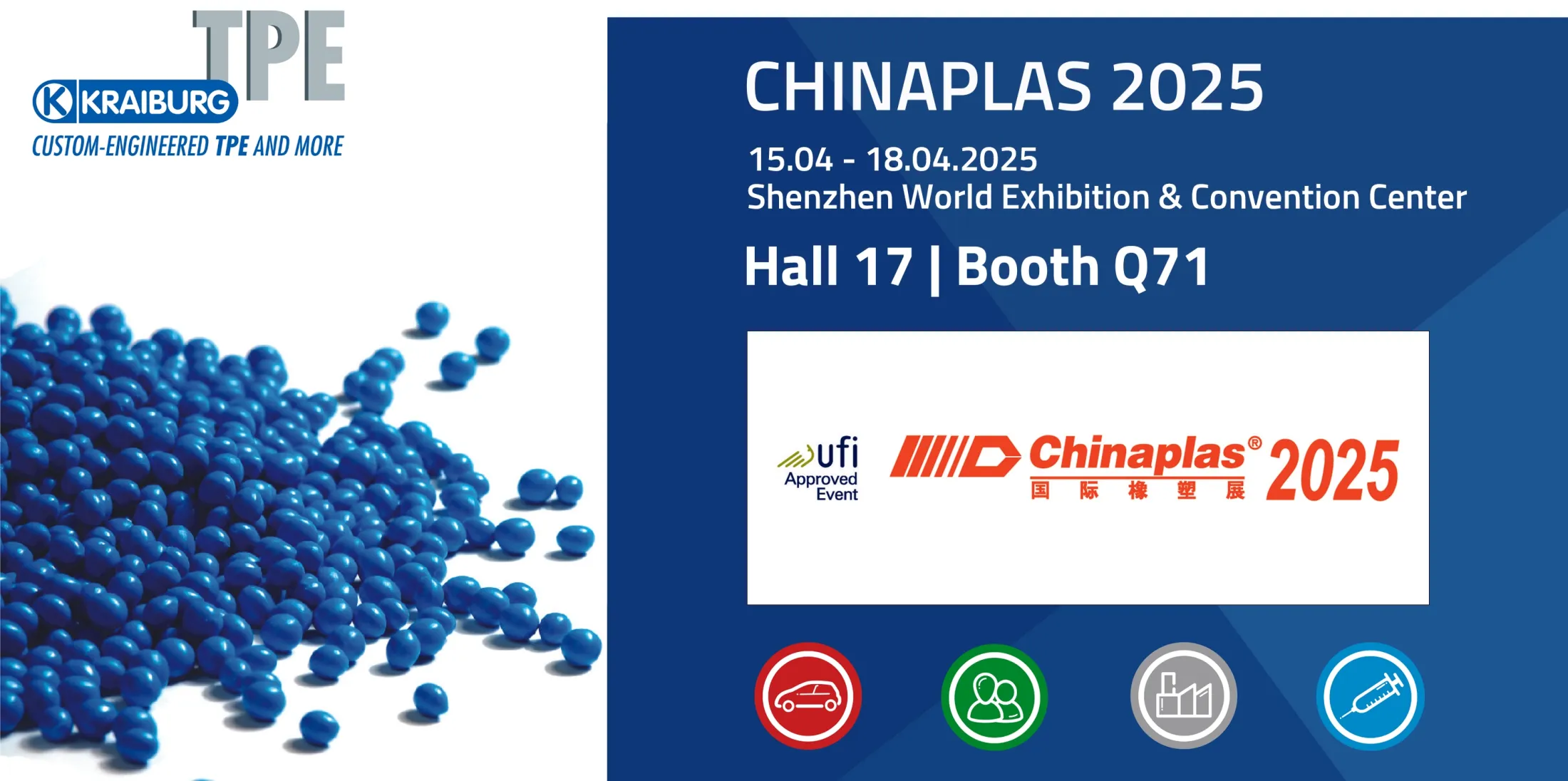 KRAIBURG TPE triển lãm về giải pháp đổi mới TPE tại CHINAPLAS 2025 | KRAIBURG TPE